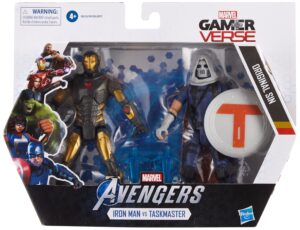 hasbro marvel gamerverse 6-inch collectible iron man vs. taskmaster action figure toys, ages 4 and up