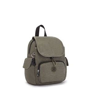 kipling city pack mini, green moss