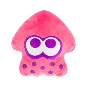 club mocchi-mocchi- nintendo splatoon 3 plush — neon pink inkling squid plushie — collectible squishy — 15 inch