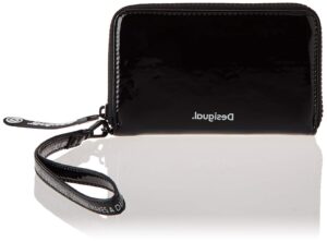 desigual women's medium wallet, black, u