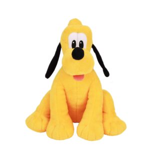 disney junior mickey mouse bean plush pluto, stuffed animals, dog, kids toys for ages 2 up by just play