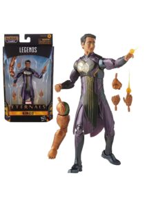 marvel hasbro legends series the eternals 6-inch action figure toy kingo, movie-inspired design, includes 4 accessories, ages 4 and up