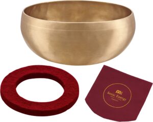 meinl sonic energy bronze venus flower singing bowl with felt ring and cover (synthesis series) — made in india — for meditation, yoga and sound healing therapy, 7.6", 2-year warranty (sb-s-vf-1000)