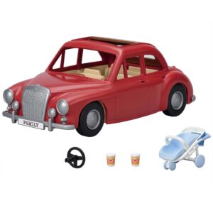 calico critters family cruising car for dolls, toy vehicle seats up to 5 collectible figures