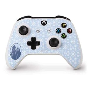 skinit decal gaming skin compatible with xbox one s controller - officially licensed disney elsa silhouette design