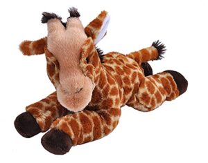 wild republic ecokins giraffe stuffed animal 12 inch, eco friendly gifts for kids, plush toy, handcrafted using 16 recycled plastic water bottles