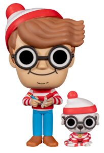 funko pop! where's waldo - waldo w/dog vinyl figure 10 cm