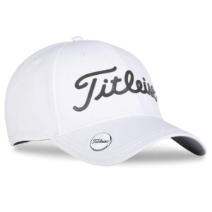 titleist men's standard hat, white/charcoal