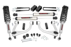 rough country 3.5" n3/v2 lift kit for 2007-2021 toyota tundra 4wd - 76871