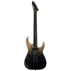 esp guitars 6 string electric guitar, black fade, right (lm1000htbpblkfd)