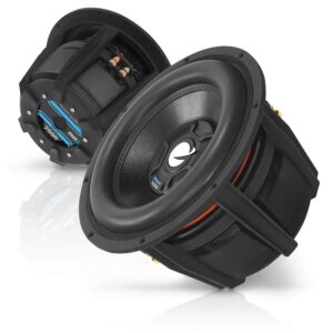 planet audio bbd12b 12 inch car subwoofer - 2500 watts maximum power, dual 4 ohm voice coil, sold individually, black