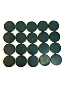 lot of 20 25mm round bases for warhammer 40k & aos games workshop wargame bitz