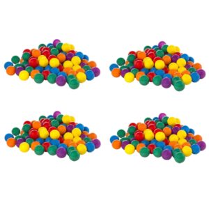 intex 100-pack small plastic multi-colored fun ballz for bounce houses (4 pack)