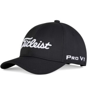 titleist junior tour performance hat black/white