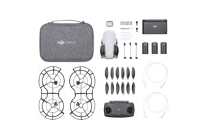 dji mavic mini combo drone flycam quadcopter with 2.7k camera 3-axis gimbal gps 30min flight time (renewed)