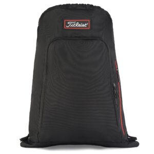 titleist travel gear players sack pack black/red, 18" x 15" x 1"