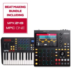 akai professional beat maker bundle – mpc one drum machine/sampler and mpk249 midi keyboard controller