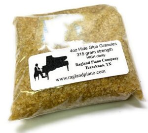 4oz hide glue granules/crystals 315 gram strength high clarity