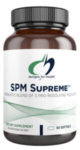 designs for health spm supreme - 3 specialized pro-resolving mediators from fish oil - omega 3 fatty acids supplement, spm fish oil (60 softgels)