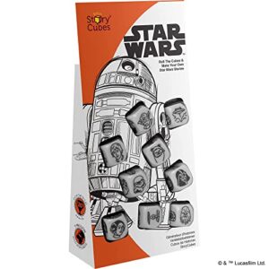 rory's story cubes star wars edition (eco-blister) - craft your own galactic adventures! creative storytelling game for kids & adults, ages 6+, 1+ players, 10 minute playtime, made by zygomatic