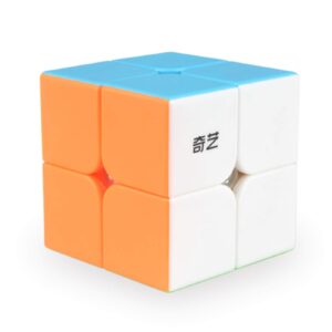 qidi speed cube 2x2- stickerless magic cube 2x2x2 puzzles toys (50mm), the most educational toy to improve concentration.