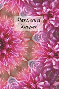 password keeper: internet password book with tabs | pocket size password organizer | beautiful glossy finish | 108 pages alphabetically arranged password notebook| 6 x 9 inches