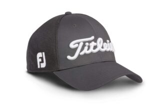 titleist tour sports mesh hat legacy - 01 charcoal/white - m/l