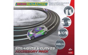 scalextric micro straights and curves track extension pack 1:64 slot car race track g8045