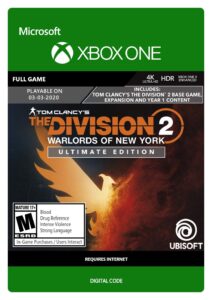 tom clancy's the division 2: warlords of new york ultimate - xbox one [digital code]