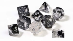 rpg dice set (7): spades