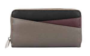 karla hanson rfid blocking wanda leather wallet (taupe multi)