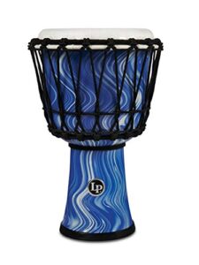 latin percussion world collection circle djembe (lp1607bm) blue