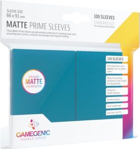 matte prime sleeves: blue