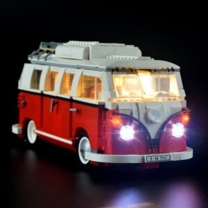 geament led lighting kit compatible with lego vw t1 camper van bus 10220 creator expert (model set not included)