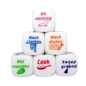 nuobesty 1 set of novelty dice game dice housework dice dice for couple