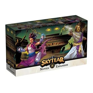 skytear nupten expansion - unleash reality-bending powers with 4 new heroes! fighting strategy game for kids & adults, ages 14+, 2-4 players, 45 minute playtime, made by skytear games