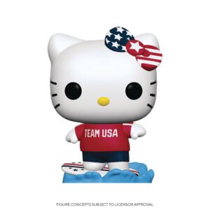 funko pop! sanrio: hello kitty sports - surfing hello kitty, multicolor (48693)