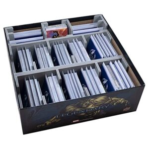 folded space marvel legendary deck building game and expansions board game box inserts organizer