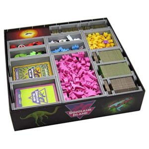 folded space dinosaur island and totally liquid board game box inserts