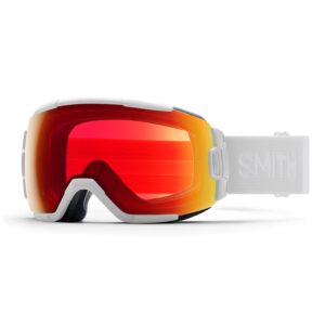 smith optics vice goggles (white vapor '21, chromapop photochromic red mirror)