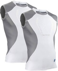 sports unlimited diamond shield youth baseball sternum guard shirt - 2 pack