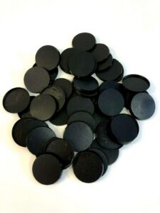 lot of 60 50mm round bases for warhammer 40k & aos gw centurion wargame bitz