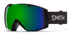 smith i/o snow goggles black/chromapop sun green mirror