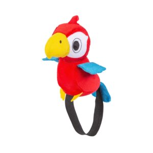 fun express stuffed parrot on shoulder - pirate costume accessory for kids - halloween costumes - vbs vacation bible school supplies/decor