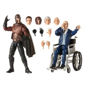 marvel hasbro legends series x-men magneto and professor x 6-inch collectible action figures toys, ages 14 and up