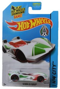 hot wheels city series scoopa di fuego 16/250, white