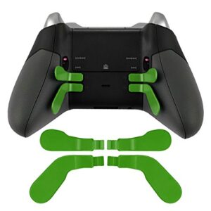 4pcs replacement handle metal paddles buttons hair trigger locks for xbox one elite controller green