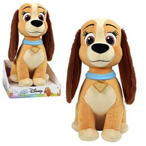 disney classics friends large 11.6-inch plush lady, officially licensed kids toys for ages 2 up by just play