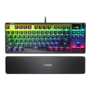 steelseries apex pro tkl mechanical switches gaming keyboard with oled smart display (renewed)