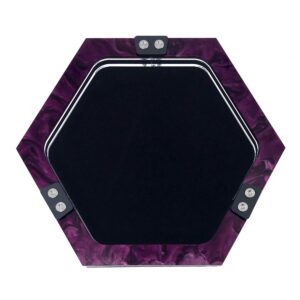 c4labs colour lux mini hexagon dice tray and dice tower (symphony violet - dice tray only)